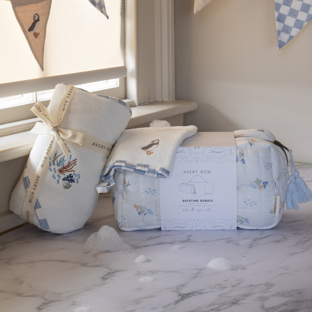 Bathtime Bundle New Baby Gift Set - Coastline & Avery Row UK