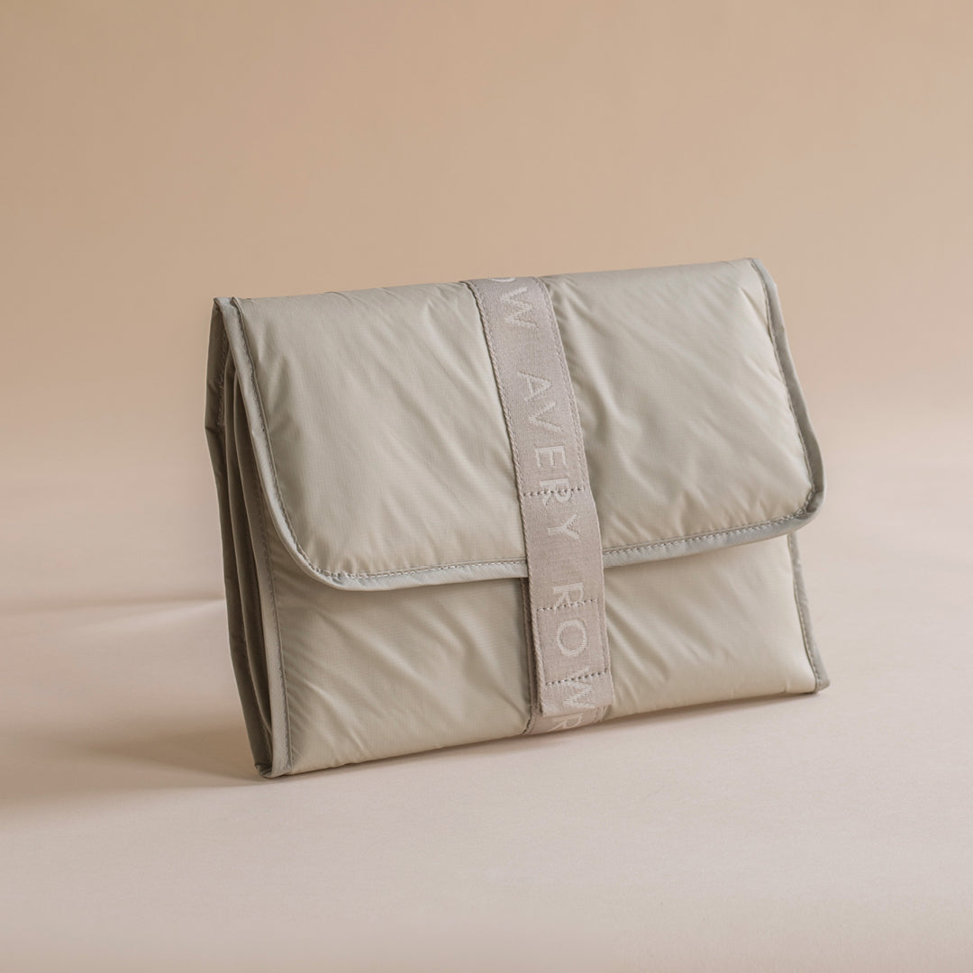 Recycled Nylon Travel Baby Changing Mat - Oyster & Avery Row UK